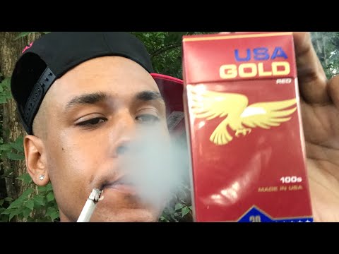 USA Gold Red 100’s Cigarette Review By Marcus Erickson #chill #scenery #smoke #budget