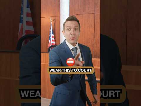 NEVER Wear This In Court! (with your lawyer) #law #education