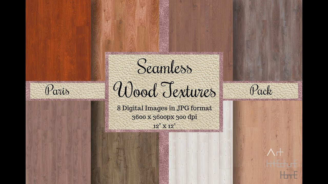 Seamless Wood Textures - Paris Pack - Seamless Patterns - Digital Papers - Printable Scrapbook