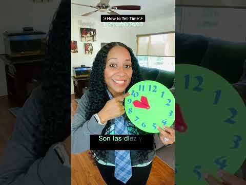 How to tell time in Spanish?