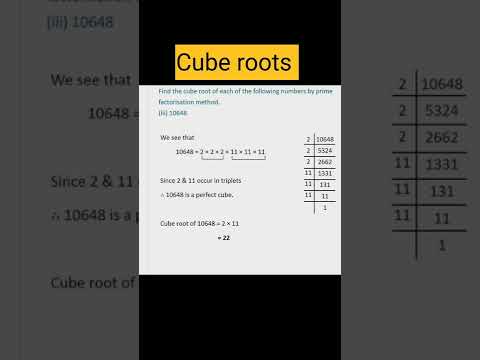 Cube roots by prime factorisation method @Mathsmauli #shorts #cuberoottricks #mathstricks #ytshorts