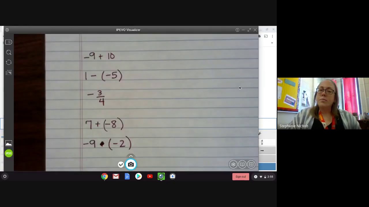 Negatives on Desmos