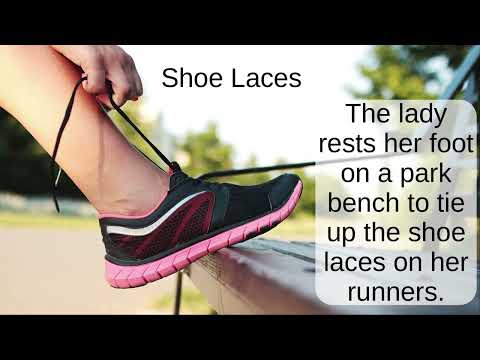 Shoe Laces: English word pronunciation - Read Along (Australian Accent) Picture Dictionary