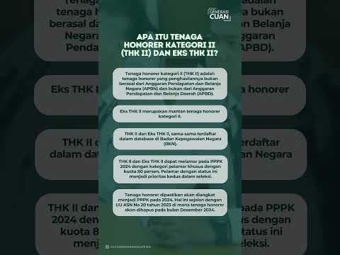 Apa Itu Tenaga Honorer Kategori II (THK II) dan Eks THK II?