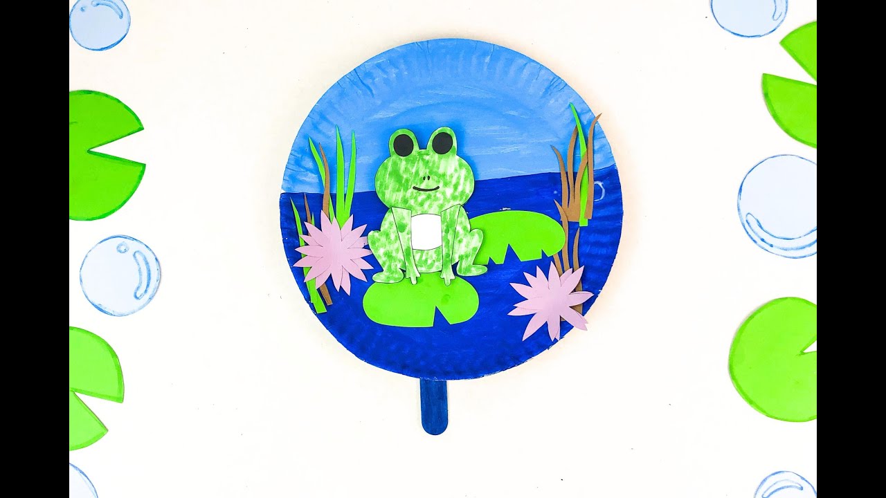 Frog Pond Paper Plate Craft For Kids
