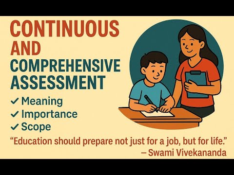 Continuous and Comprehensive Assessment (CCA) Meaning and Scope (CPS 2) Odisha B.Ed. #bedexam