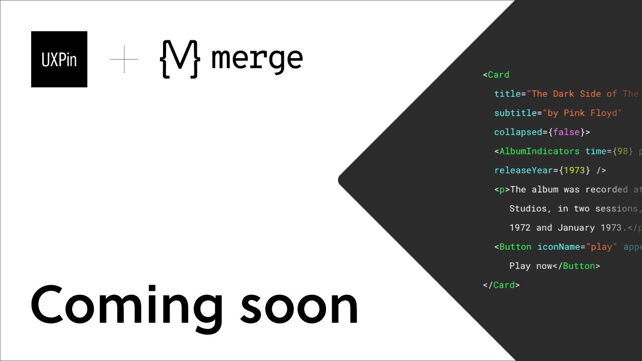 UXPin Merge – the code-based design revolution