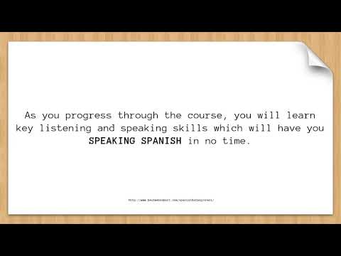How To Learn Spanish For Beginners - Spanish CD Language Lessons