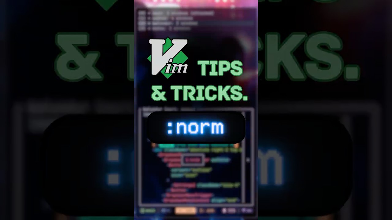 A Single Vim Command can do this!? | Vim tips & tricks