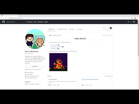 GitHub Profile README Tutorial - Happy Coding