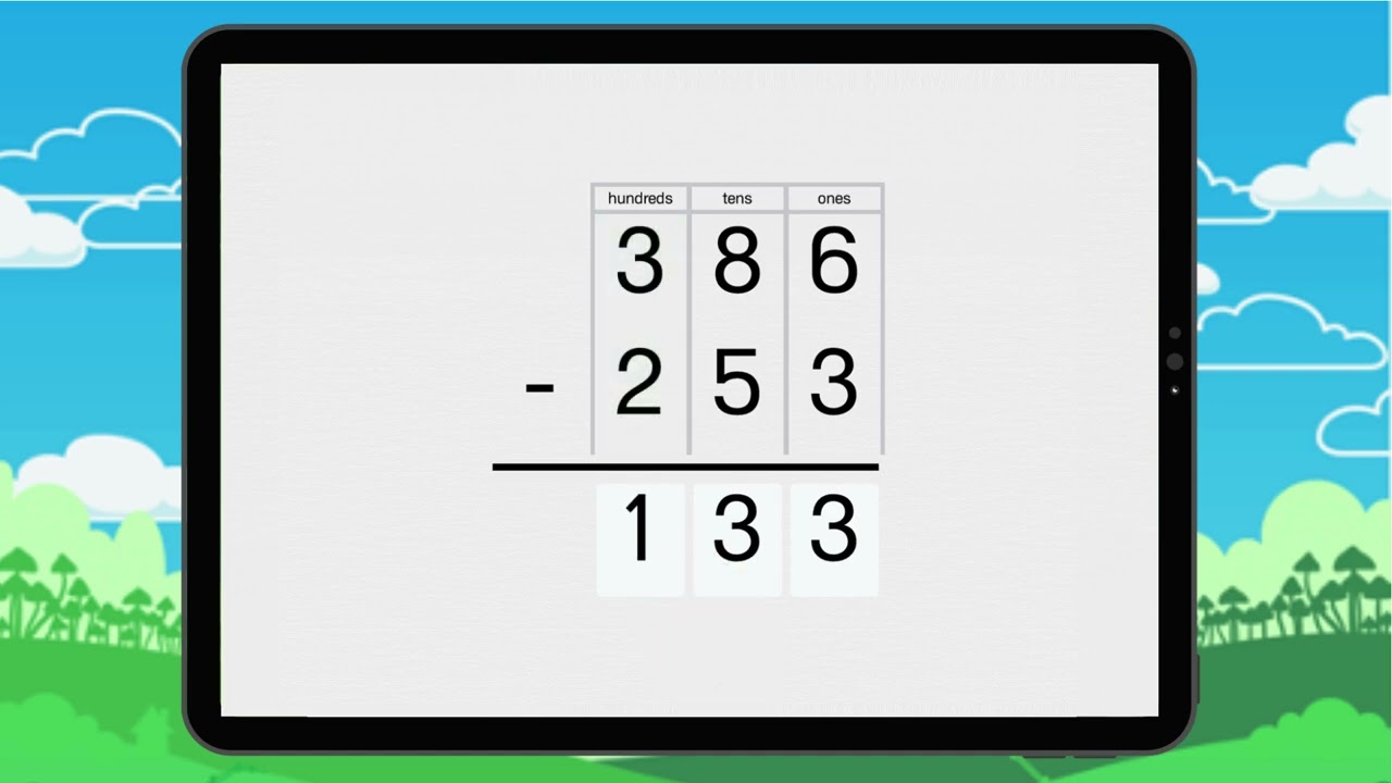 Multi-Digit Subtraction whole numbers : Method 1 : lesson 2