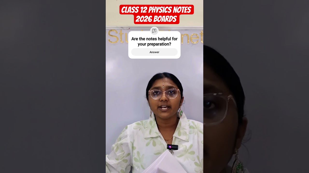 Want FREE Notes for Class 12 Physics|2026 Boards|CBSE | #exam |#class12notes