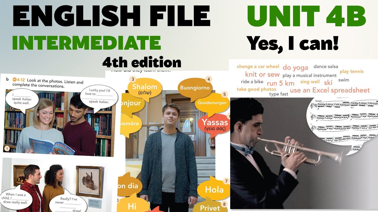 10. English File Intermediate. Unit 4B. Yes, I can. Can, could, be able to, ed ing adjectives