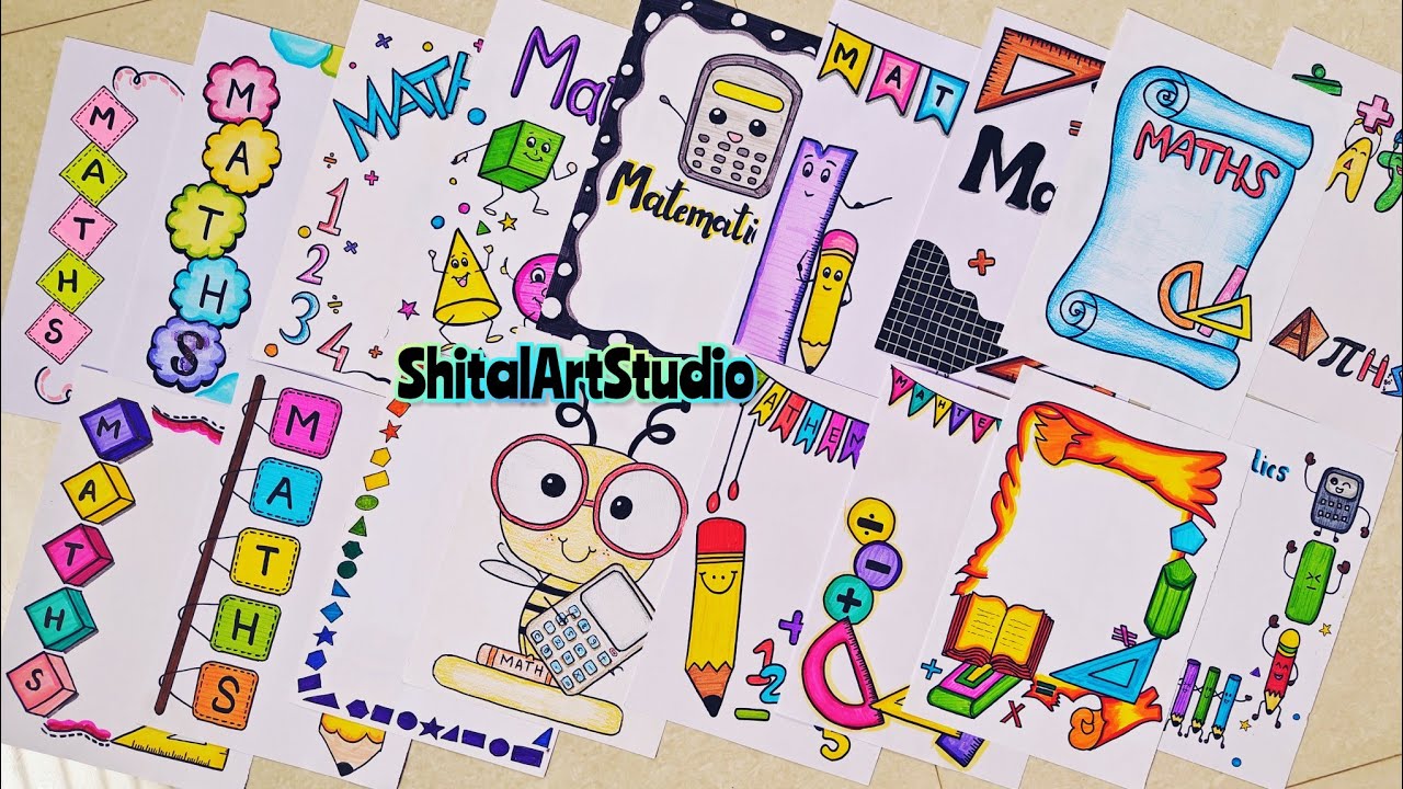 Maths Project Design/Project Work Design/Maths Assignment Front Page Design/Art Studio Border Design