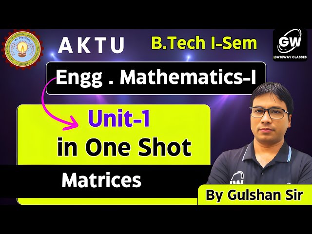 Comprehensive Guide to Engineering Mathematics: Matrices and Their ...