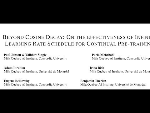 Beyond Cosine Decay: Effectiveness of Infinite Learning Rate Schedule for Continual Pre-training