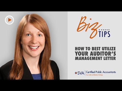 How to Best Utilize Your Auditor's Management Letter