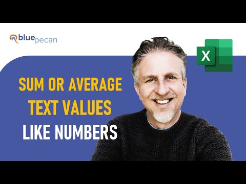 SUM or AVERAGE Text Values Like Numbers in Excel | Assign Numeric Value to Text and Sum or Average