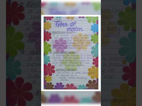 class 11th physics project file on motion #files