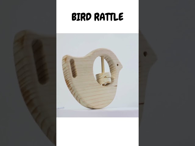 Wooden Strips - Wooden Rattle - Heart - 1 Piece (Pine Wood ...