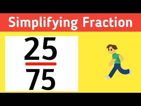 Simplifying the fraction 25/75 (simplest form) | 25/75 Simplified