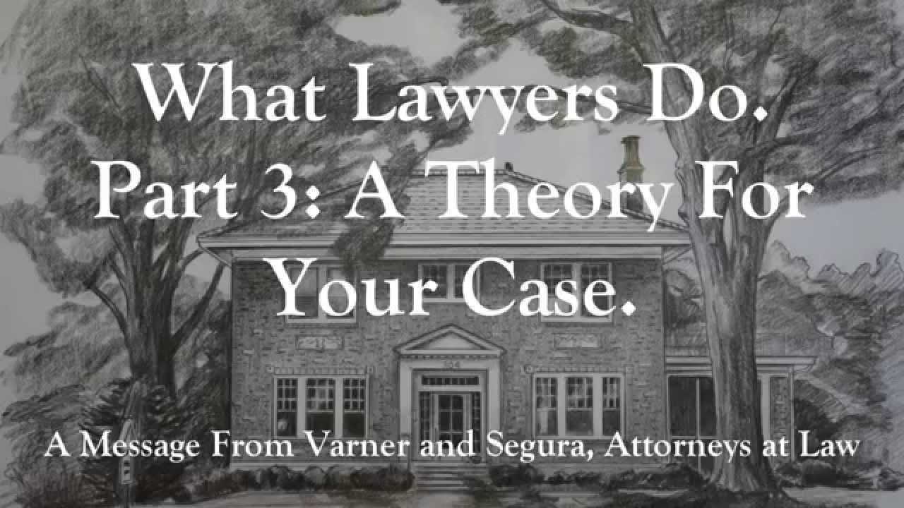What Lawyers Do. Part 3: A Theory For Your Case.