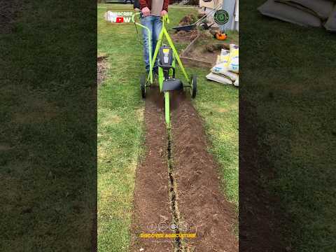 Amazing Trench Making Machine to install Irrigation Pipes