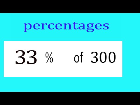 Percentages     33      Percentage(%)    of    300