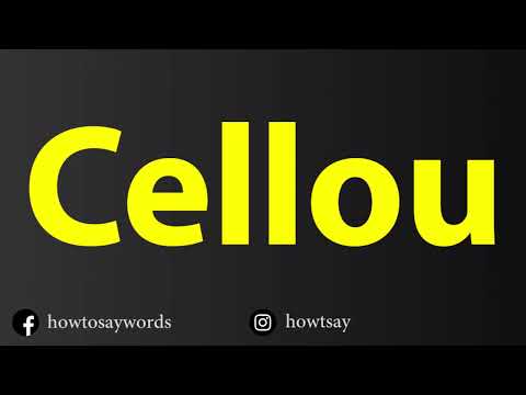 How To Pronounce Cellou