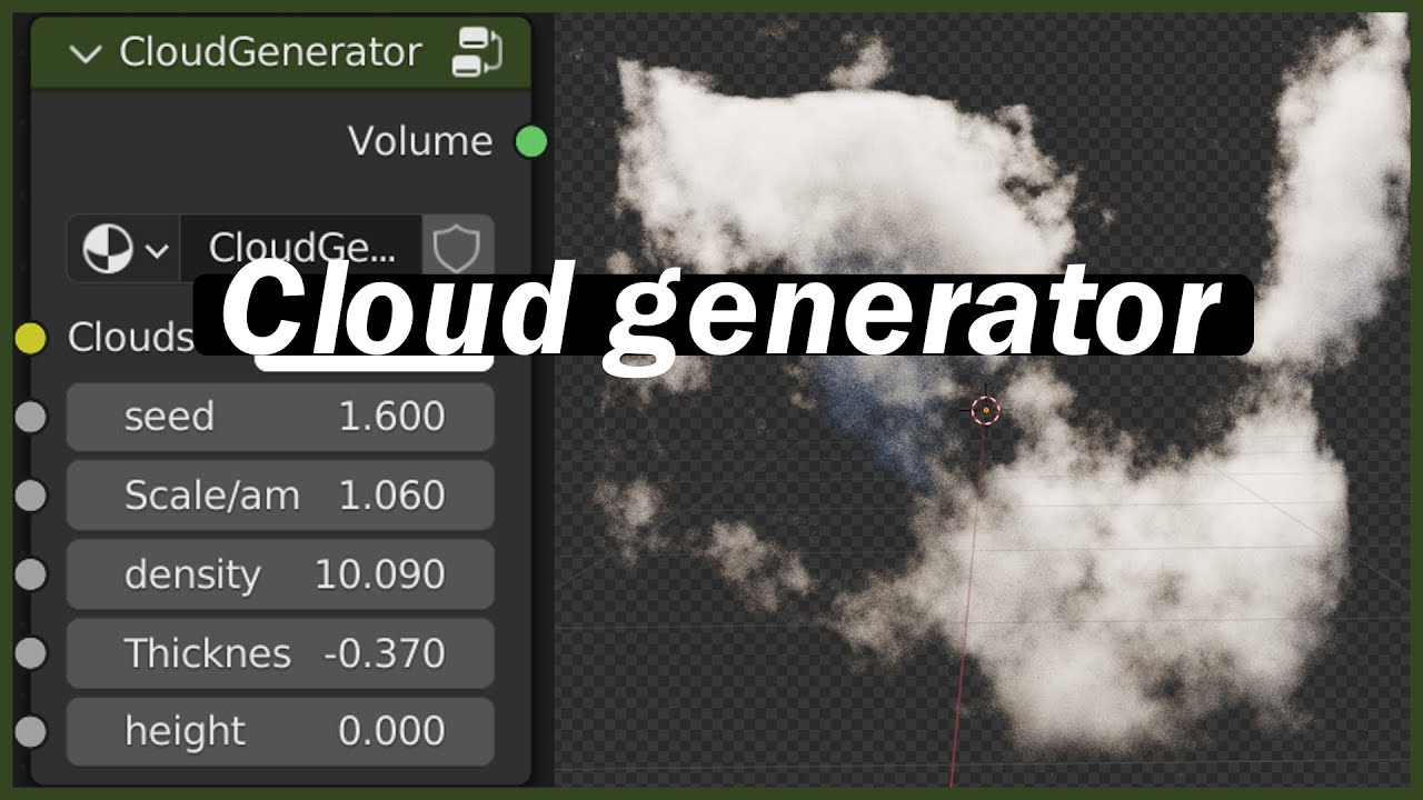 FREE cloud generator for Blender