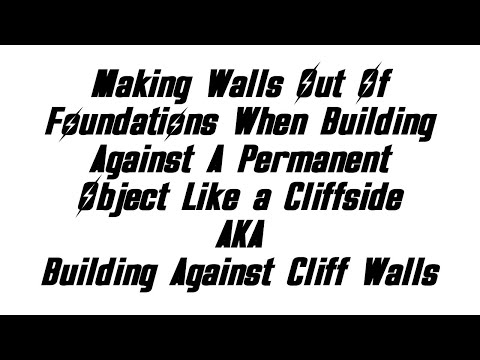 Fallout 76 - Building Into the Cliff - Using Foundations As Walls
