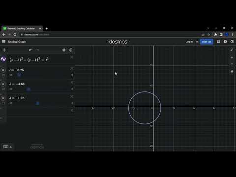 Circle Animation Desmos