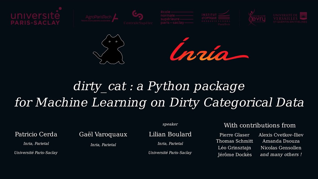 dirty_cat : a Python package for Machine Learning on Dirty Categorical Data