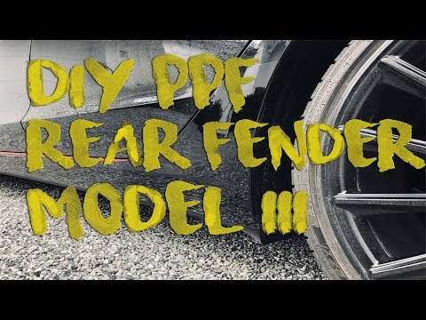 DIY Paint Protection Film - MODEL 3 - REAR FENDER