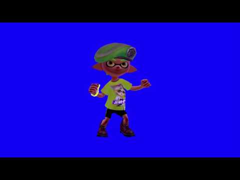 Splatoon Blue Screen Boomy / Blue screen dancing squid ANIMATED GIF IN DESCRIPTION