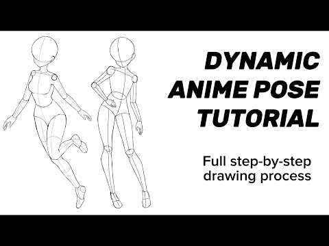 Anime Dynamic Pose Tutorial | How to Draw Dynamic Poses For Beginners (Full Process Tutorial)