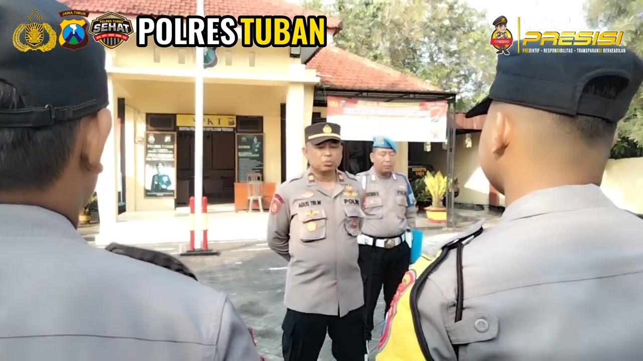 Pimpin Apel Pagi, Kapolsek Kenduruan Polres Tuban Beri Arahan Kepada Anggota