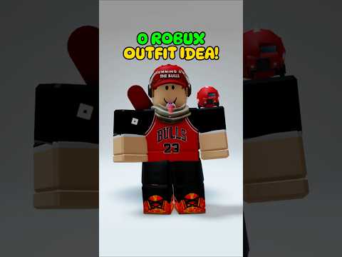 0 Robux Outfit Idea! Red Free Items & Avatar! #roblox #shorts