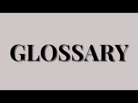 How to Pronounce Glossary in English