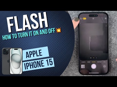 IPhone 15 - How to turn on or off the camera flash • 📱 • ⚡️ • 📸 • Tutorial