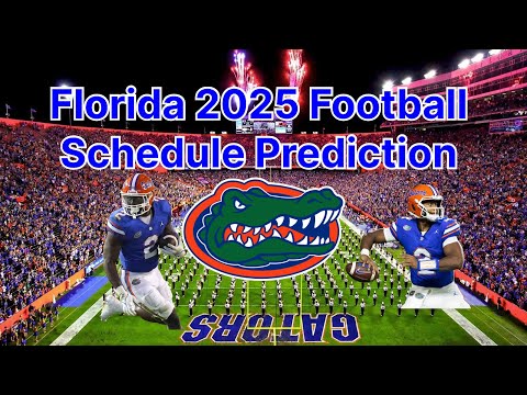 Florida 2025 Football Schedule Prediction #floridafootball#collegefootball#football#sports#viral