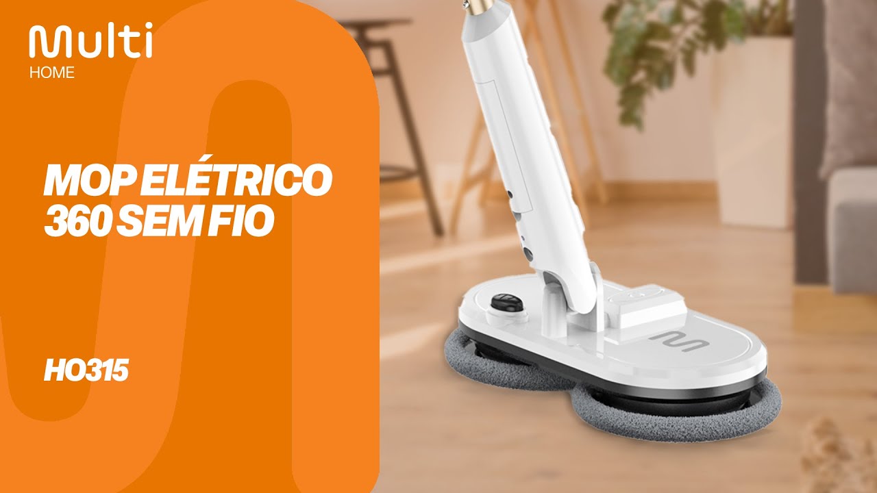 Mop Elétrico Para Pisos e Vidros Sem Fio - HO315