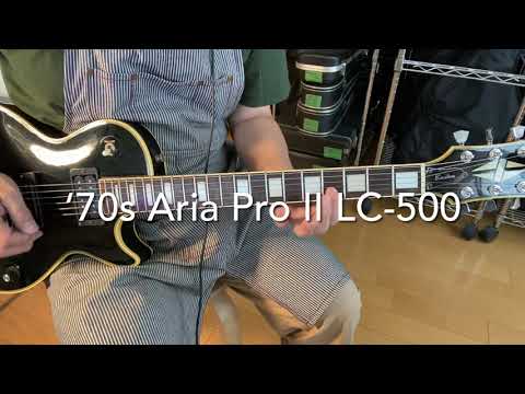 Aria Pro II LC-500 '70s Vintage MIJ Les Paul Custom Type | Reverb