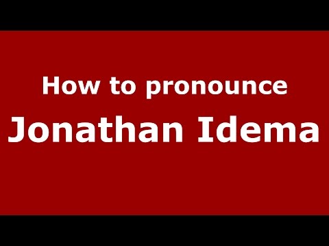 How to pronounce Jonathan Idema (American English/US) - PronounceNames.com