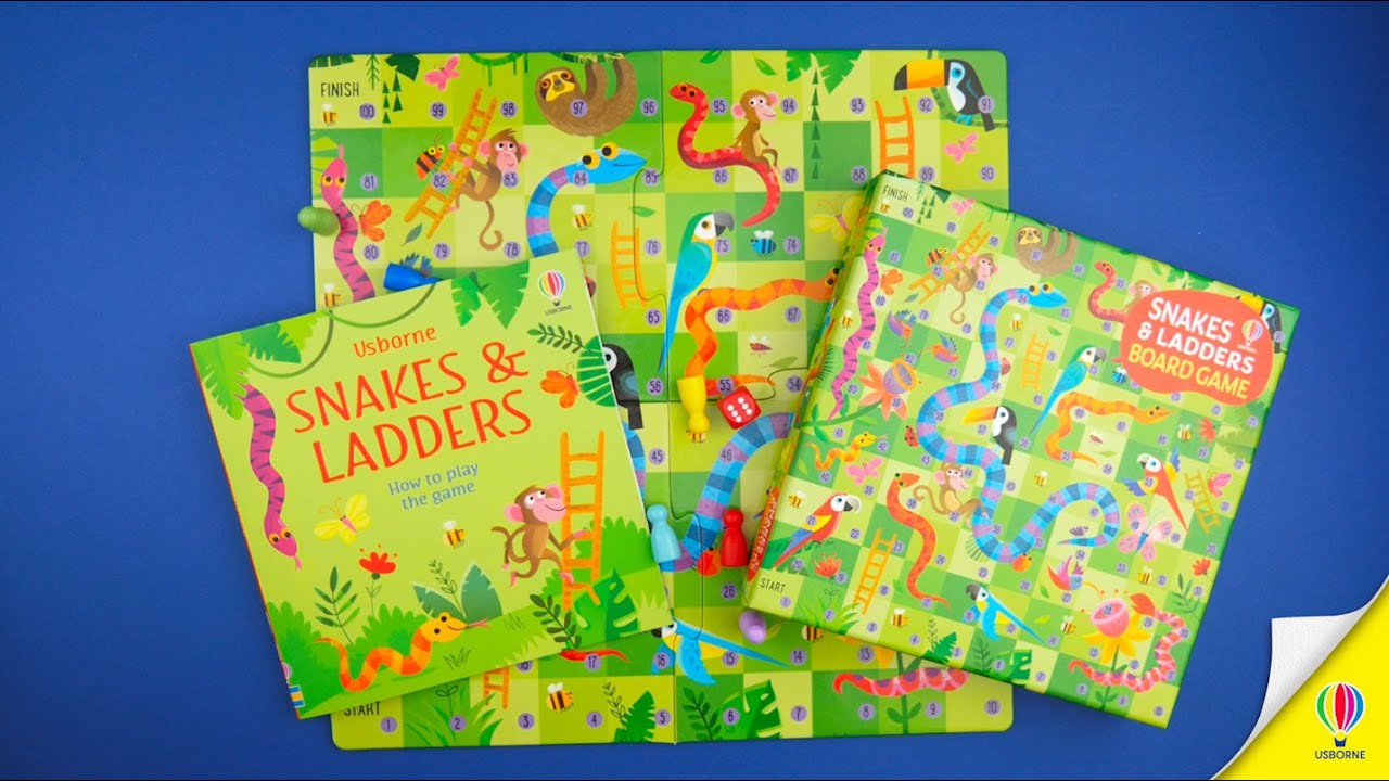 Snakes and Ladders Board Game | Usborne | Be Curious