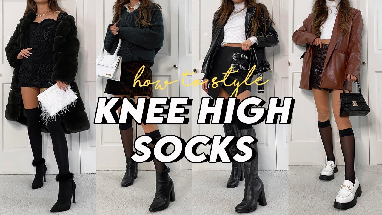 Knee High Sock Outfit Ideas // Over The Knee Socks // How To Style