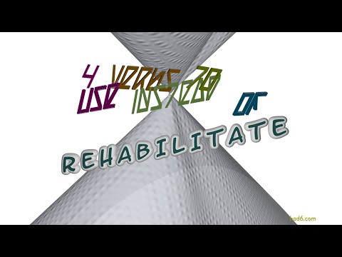 rehabilitate - 6 verbs synonym to rehabilitate (sentence examples)