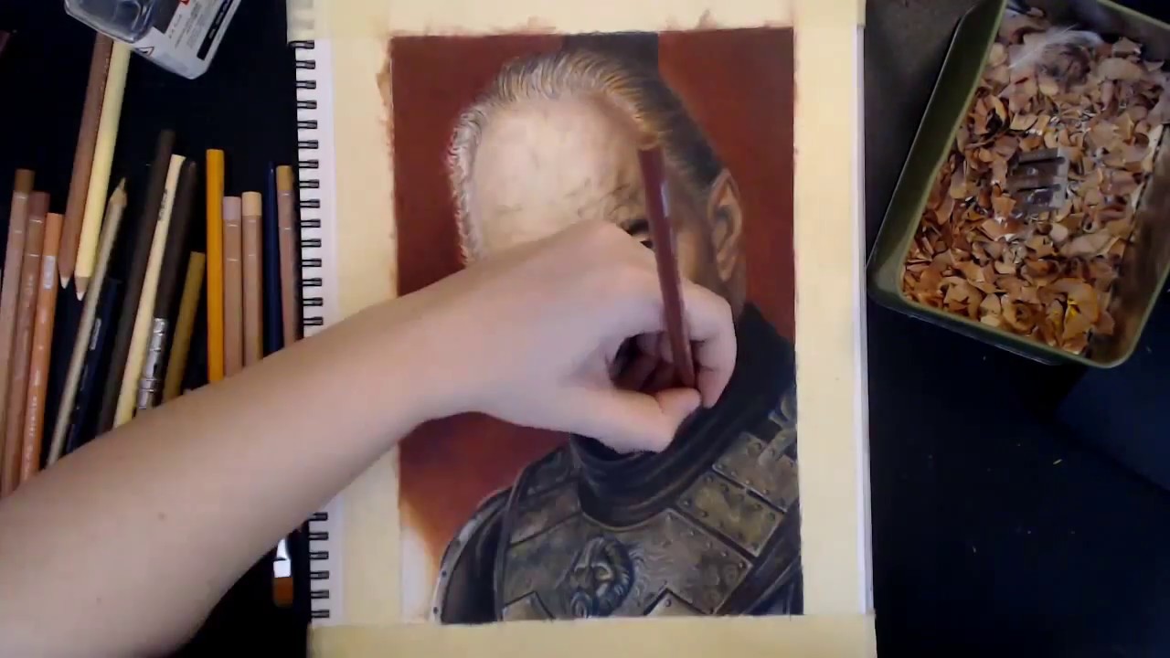 Tywin Lannister drawing timelapse
