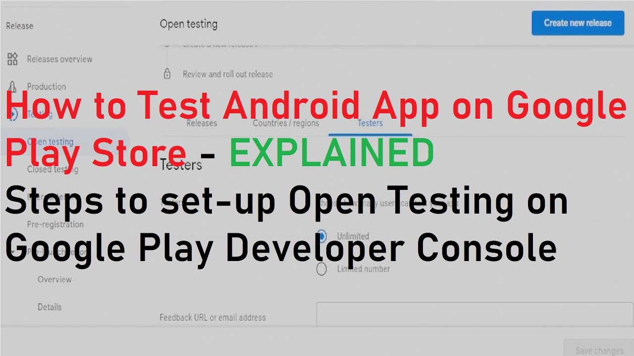 Setup to do Open testing of an android app on playstore using Google Play Developer Console in 2023!