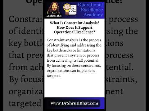 What Is Constraint Analysis? How It Drives Operational Excellence & Efficiency